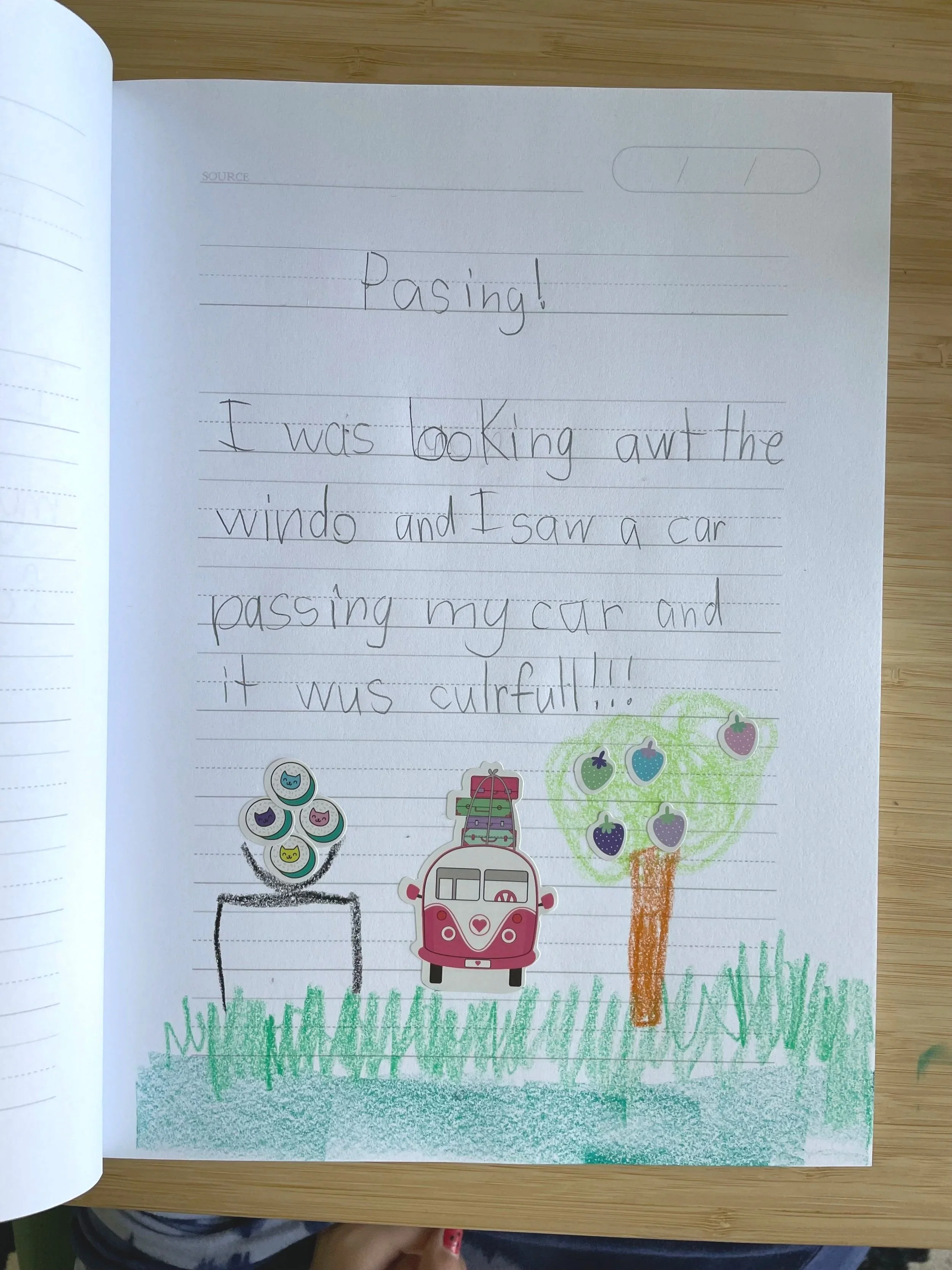 Primary Copywork Notebook (Orange) — Schoolnest